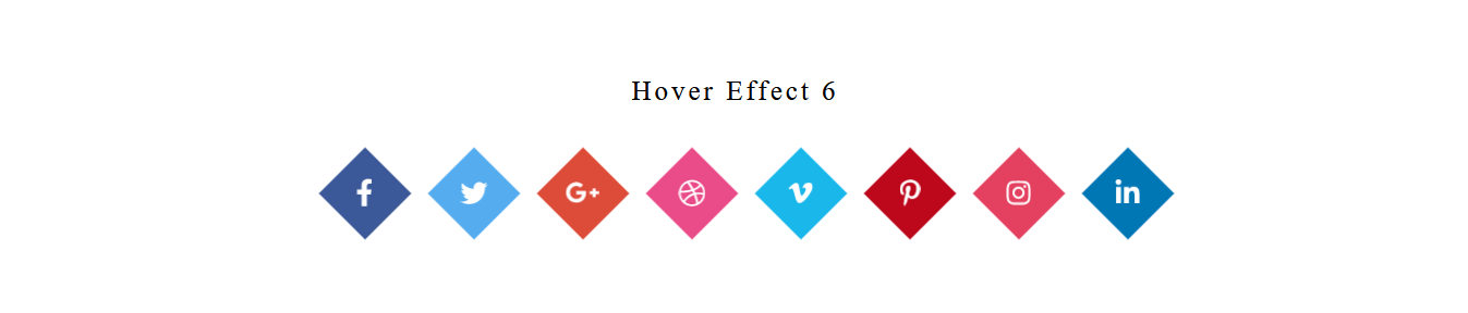 Social Media Button Hover Effect By Romincomputer Codecanyon